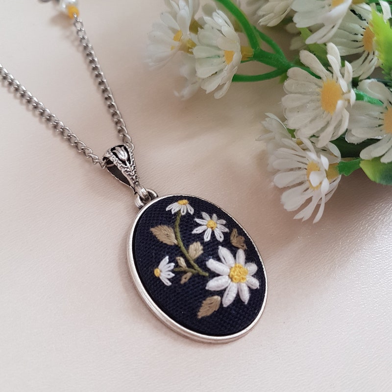 Embroidery Pendant - Etsy