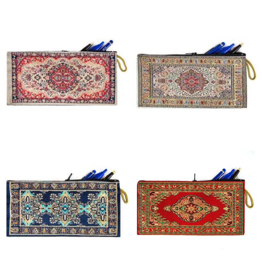 Authentic Pencil Caseethnic Fabric Coin Pursezippered Cosmetic ...