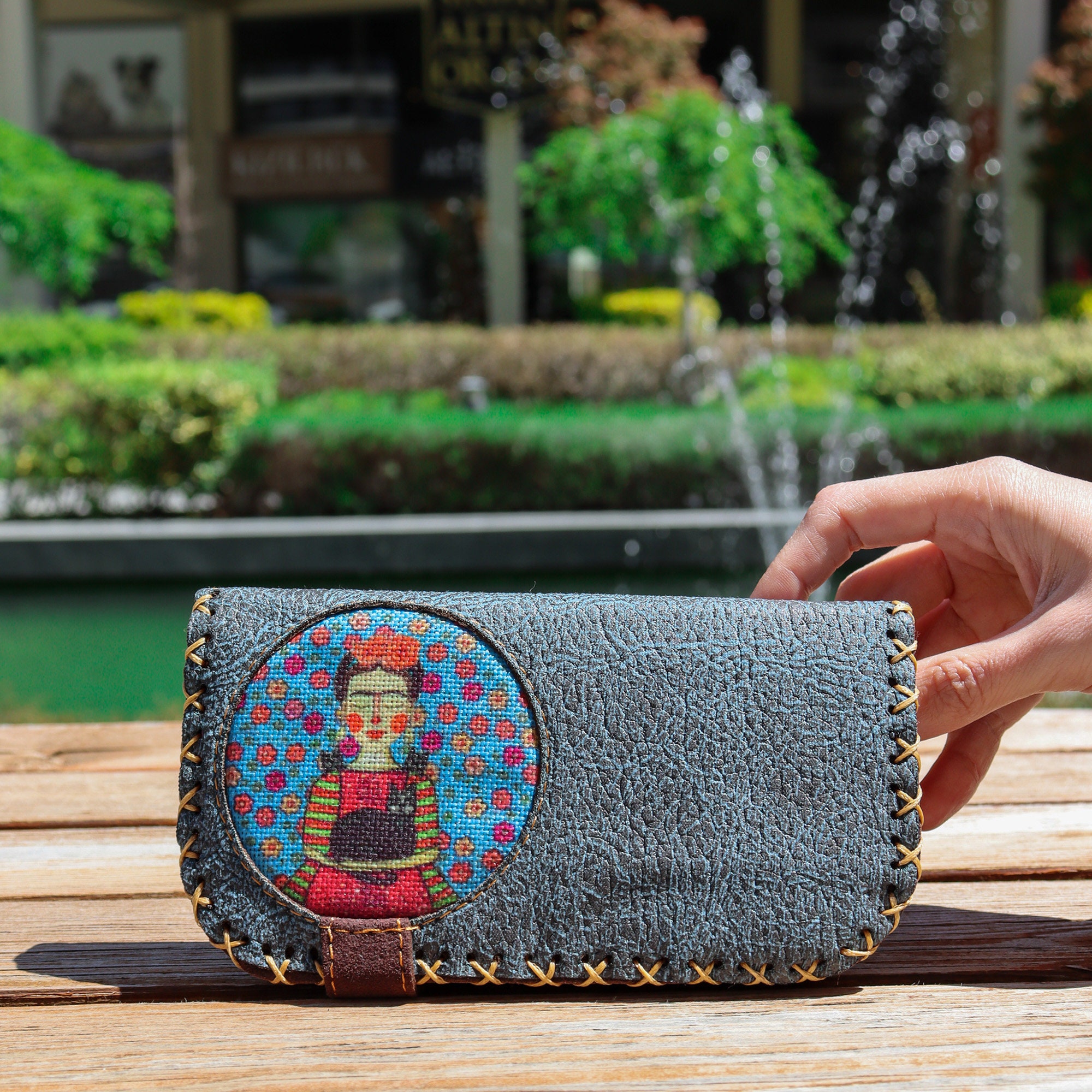 Frida Khalo Vegan Leather Walletvintage Style Walletfrida Etsy