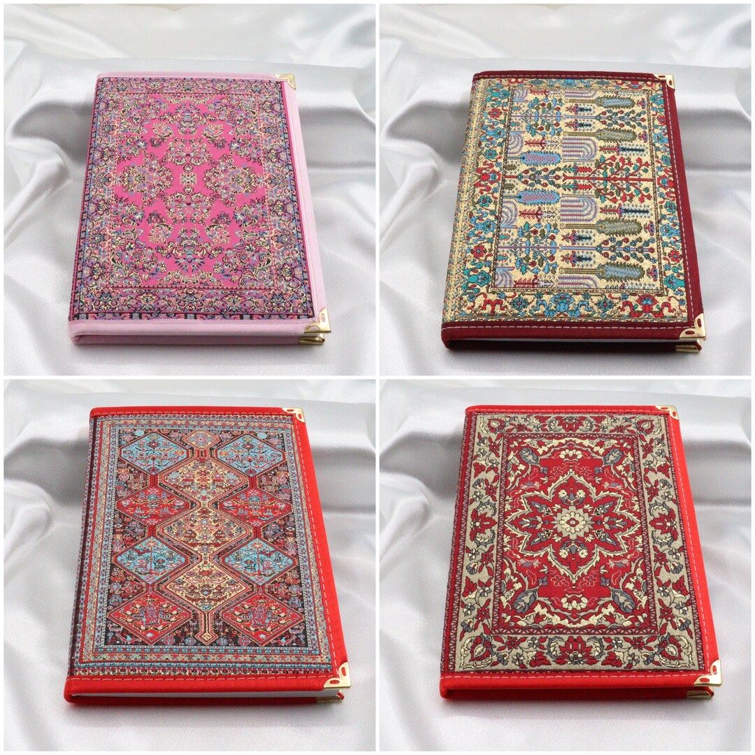 Red Woven Fabric Cover Notebook|aztec Style Notebook|kilim Pattern ...