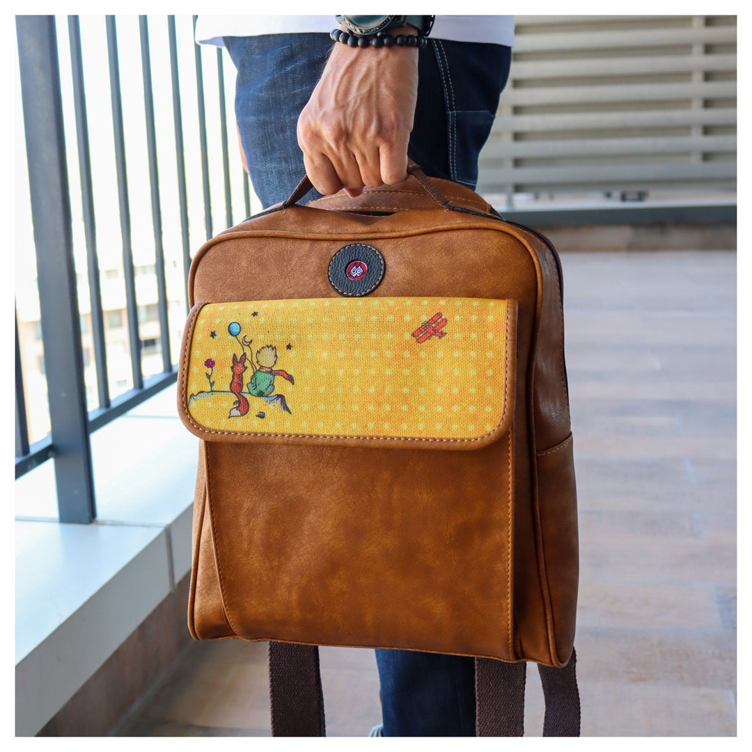 Little Prince Leather Backpack for Menvegan Shoulder Laptop - Etsy