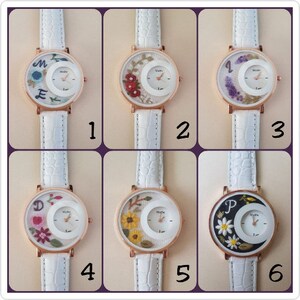 Embroidered Women's Watch|white Floral Wrist Watch for Women ...