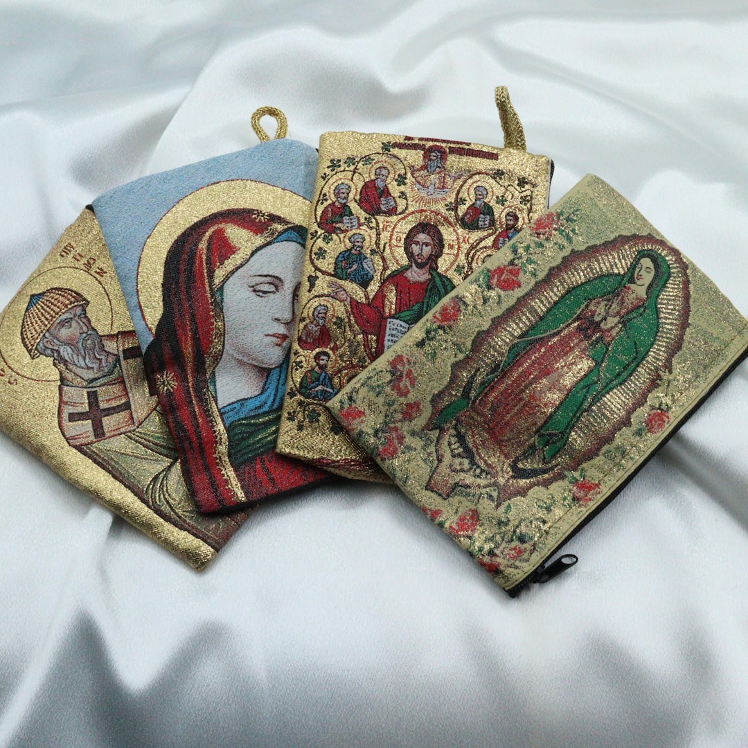 Jesus Christ Icon Wallet|holy Family Coin Purse|handmade Mother Mary ...