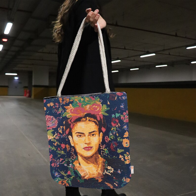 Frida Kahlo Shoulder Bagfrida Khalo Tapestry Tote Baghandbag - Etsy