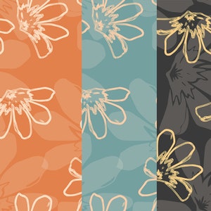 3 PACK Naupaka Flower Seamless Pattern - Etsy