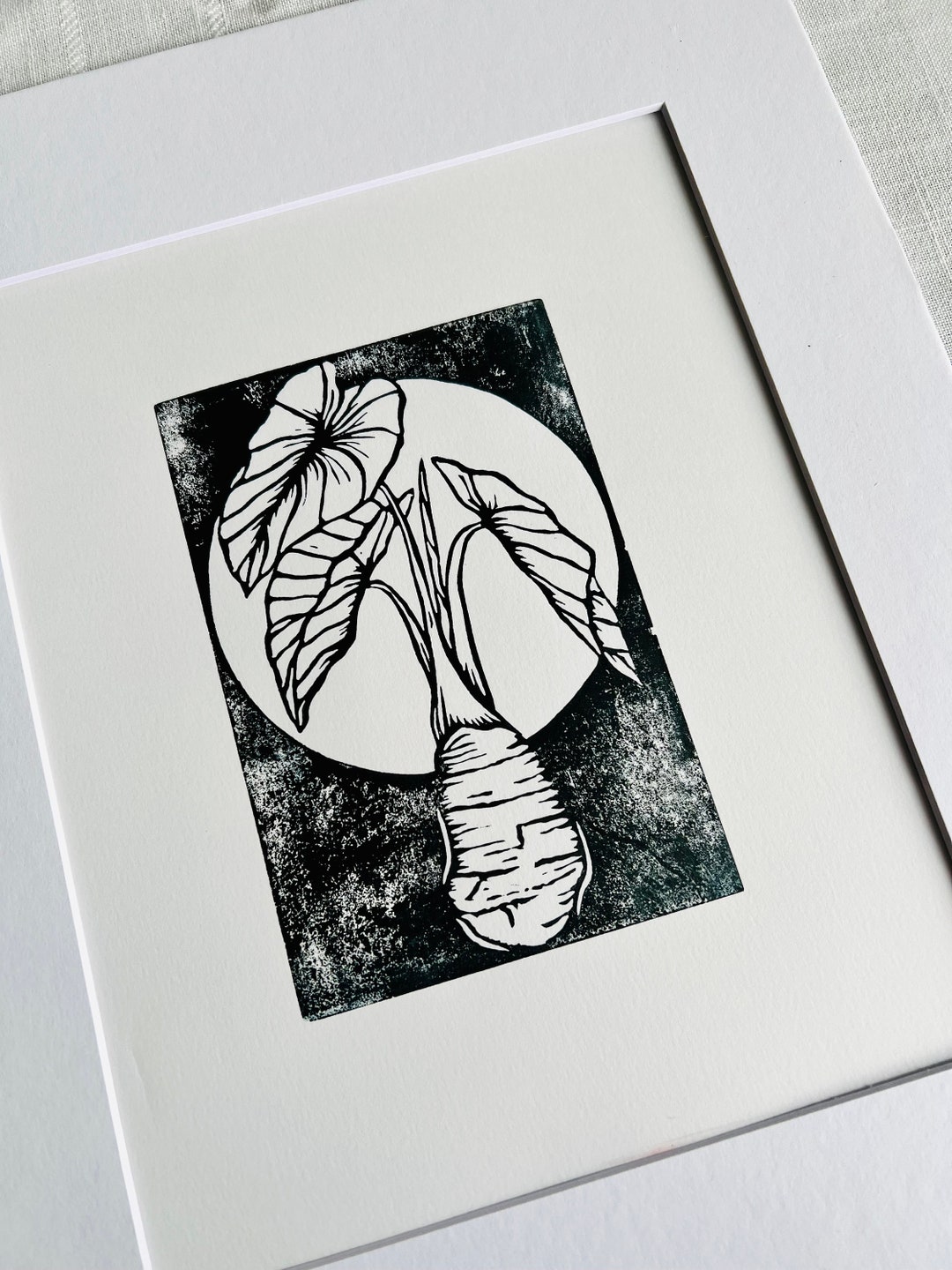 Mahina Hoku/full Moon Blockprint - Etsy