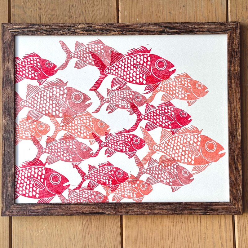Block Print Art - Etsy