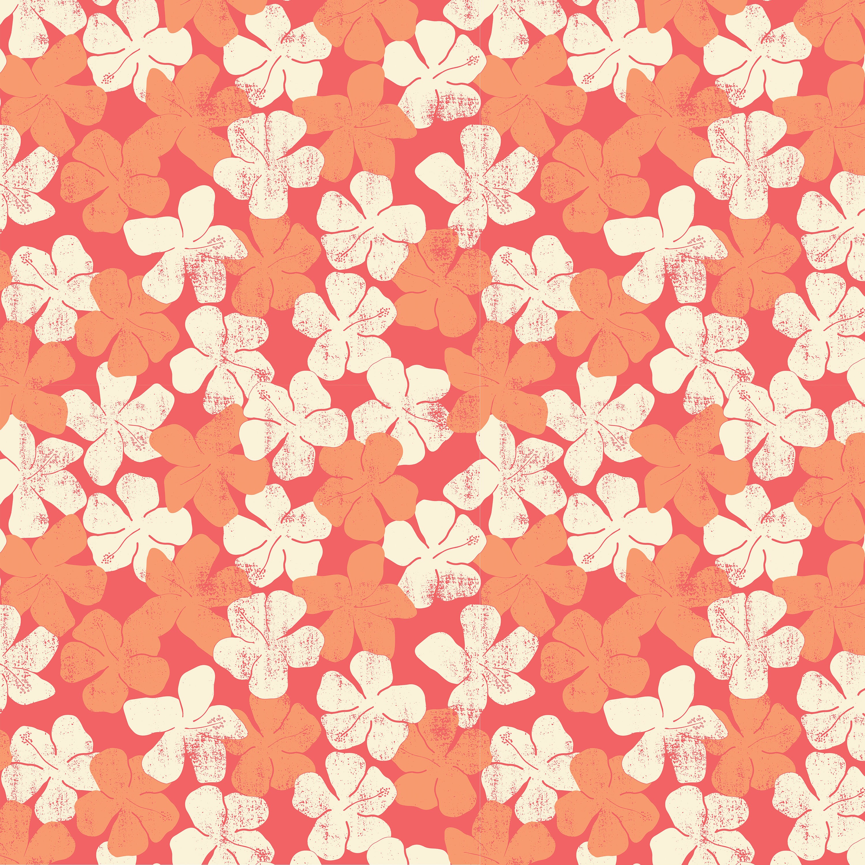 3 PACK Hibiscus Flower Surface Pattern Digital Download - Etsy