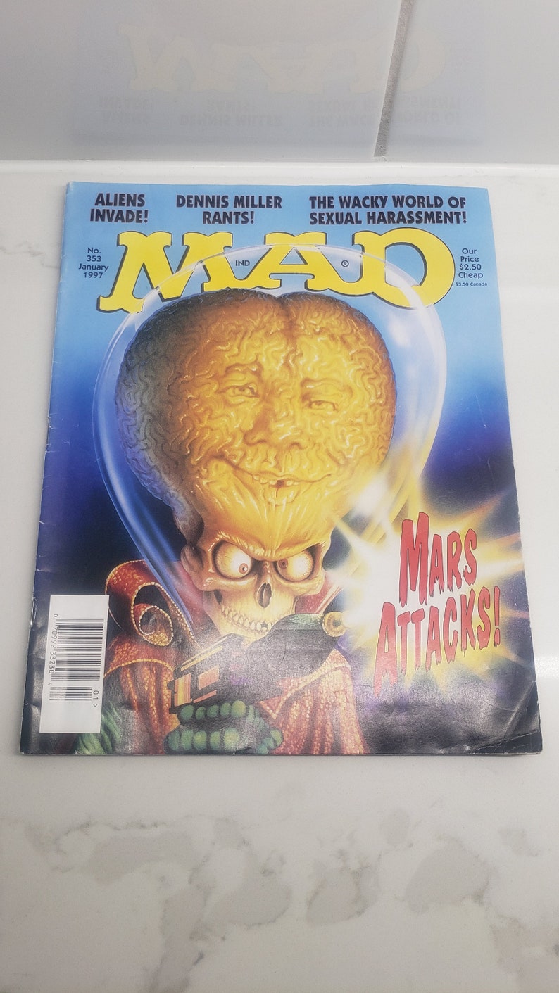 Mad Magazine January 1997 353 Mars Attacks - Etsy