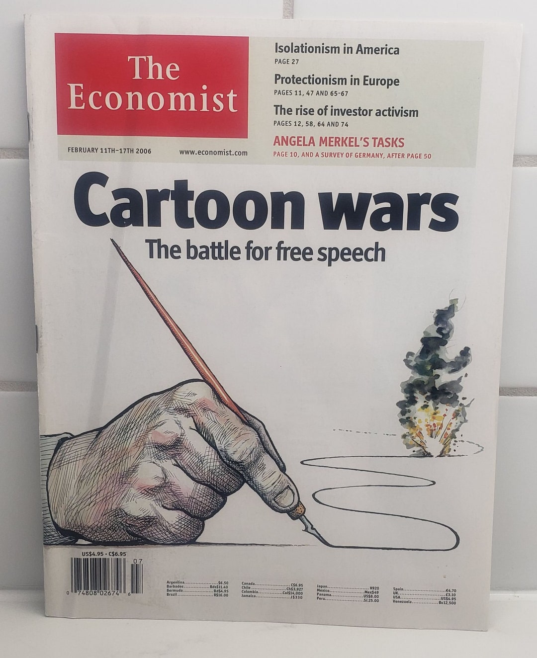 The Economist Cartoon Wars February 11th-17th 2006 - Etsy