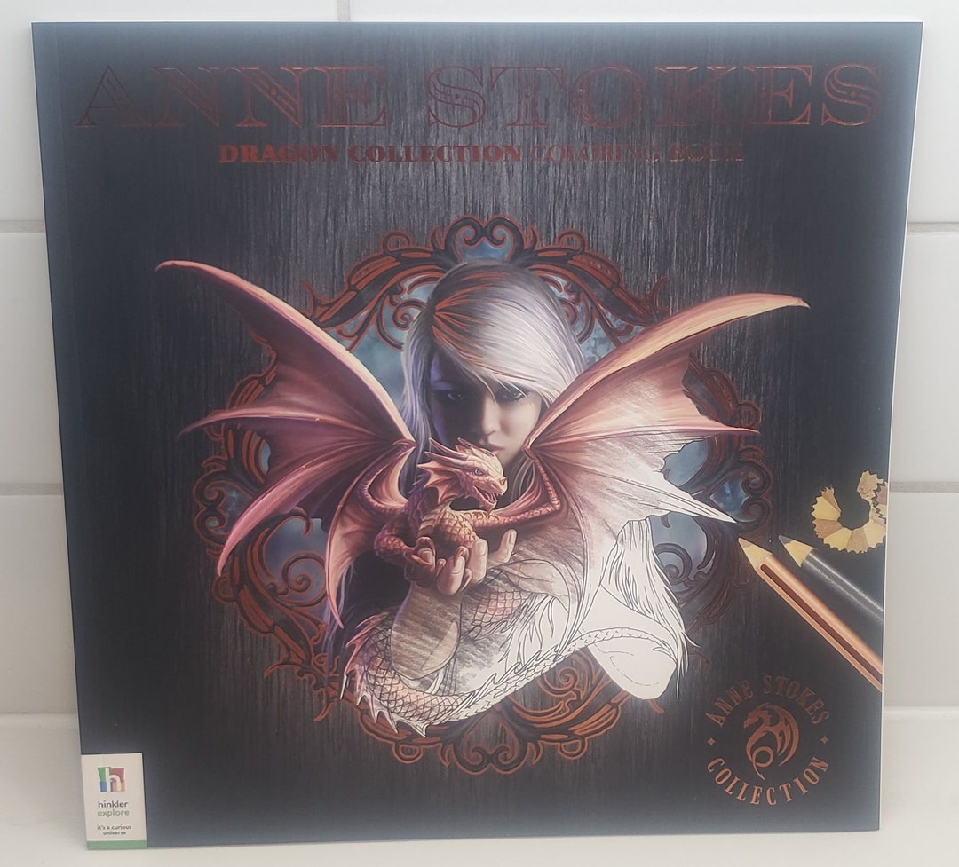 Anne Stokes - Dragon Collection Coloring Book - Etsy