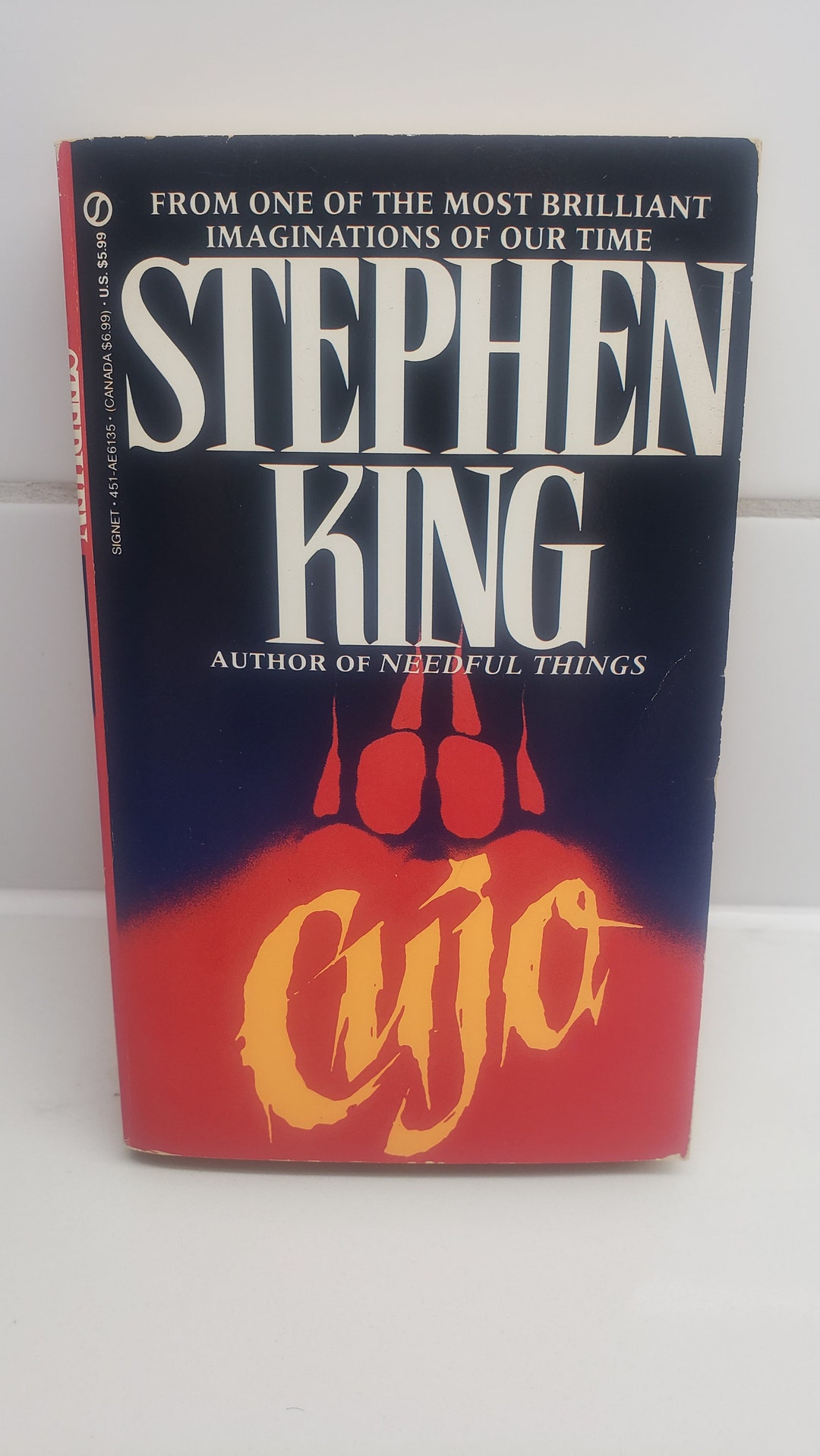 Stephen King Cujo First Signet Printing 1982 in Beautiful Condition - Etsy