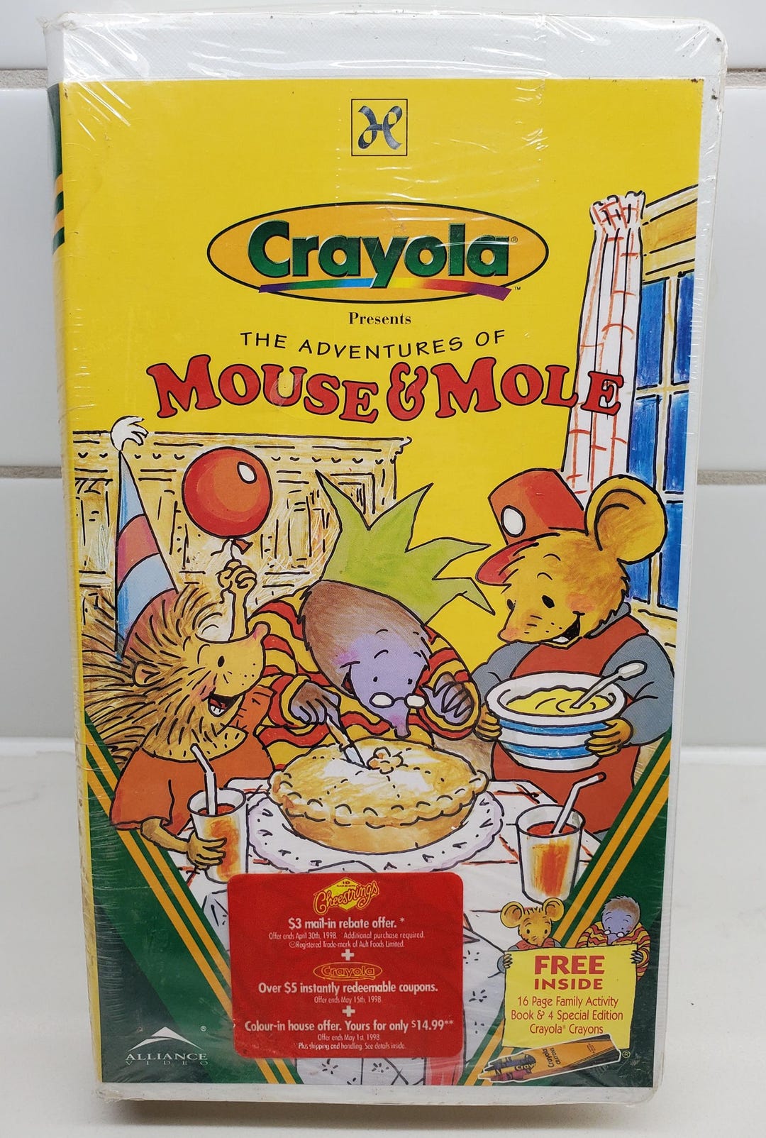 Crayola Presents the Adventures of Mouse Mole (VHS, 1997) Sealed - Etsy