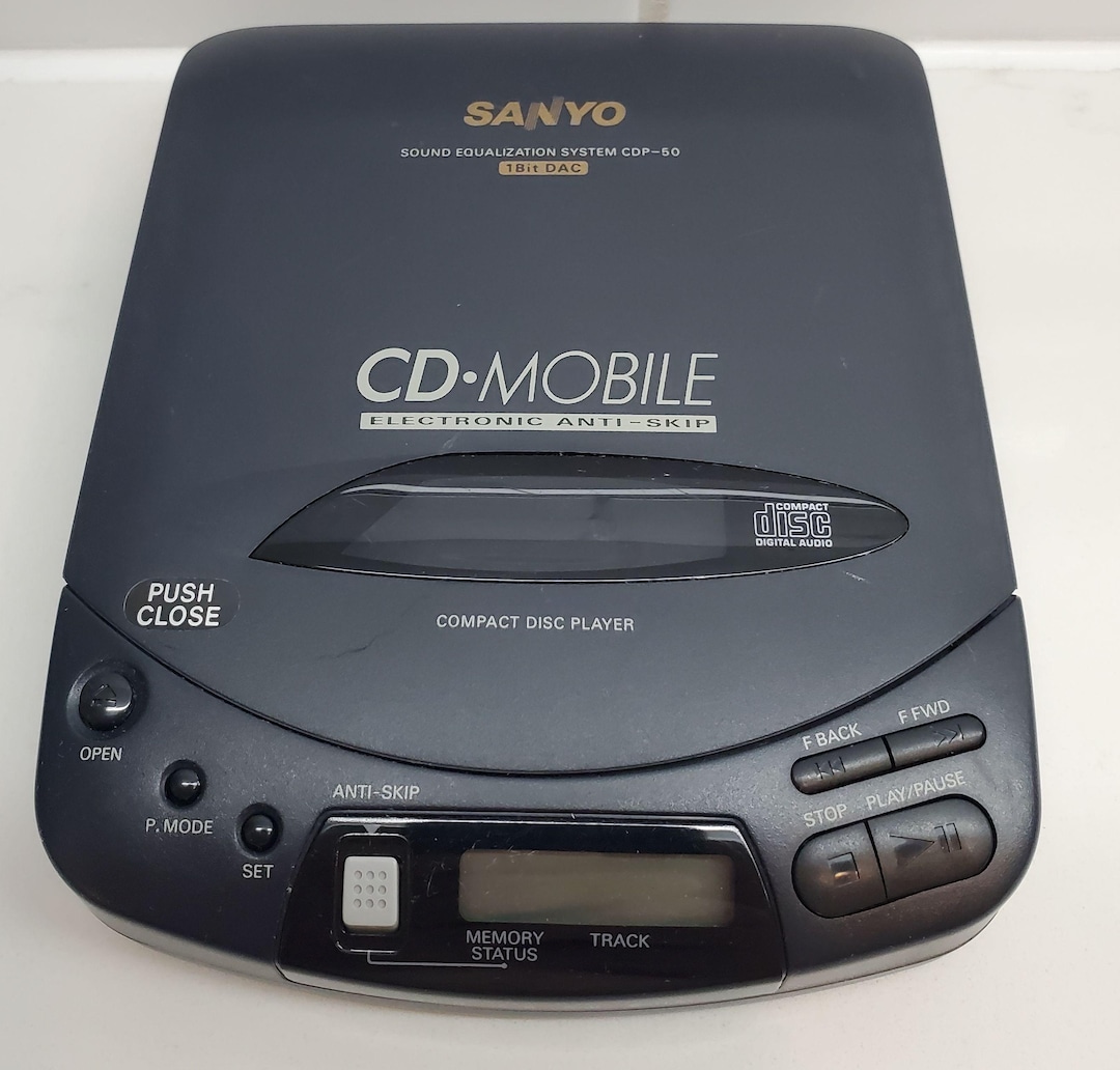 SANYO CDP-50 Portable Compact CD Player - Etsy