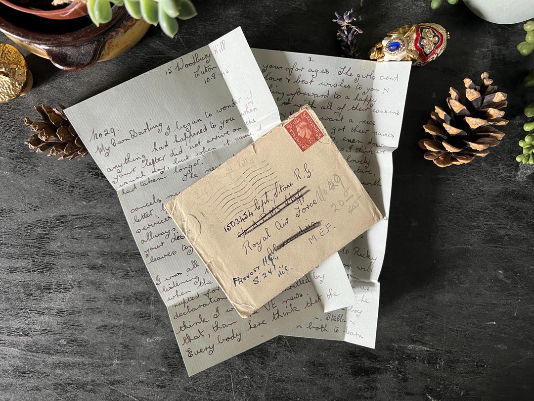 1940s WW2 Handwritten Letter: ‘my Own Darling’ RAF Militaria Ephemera ...