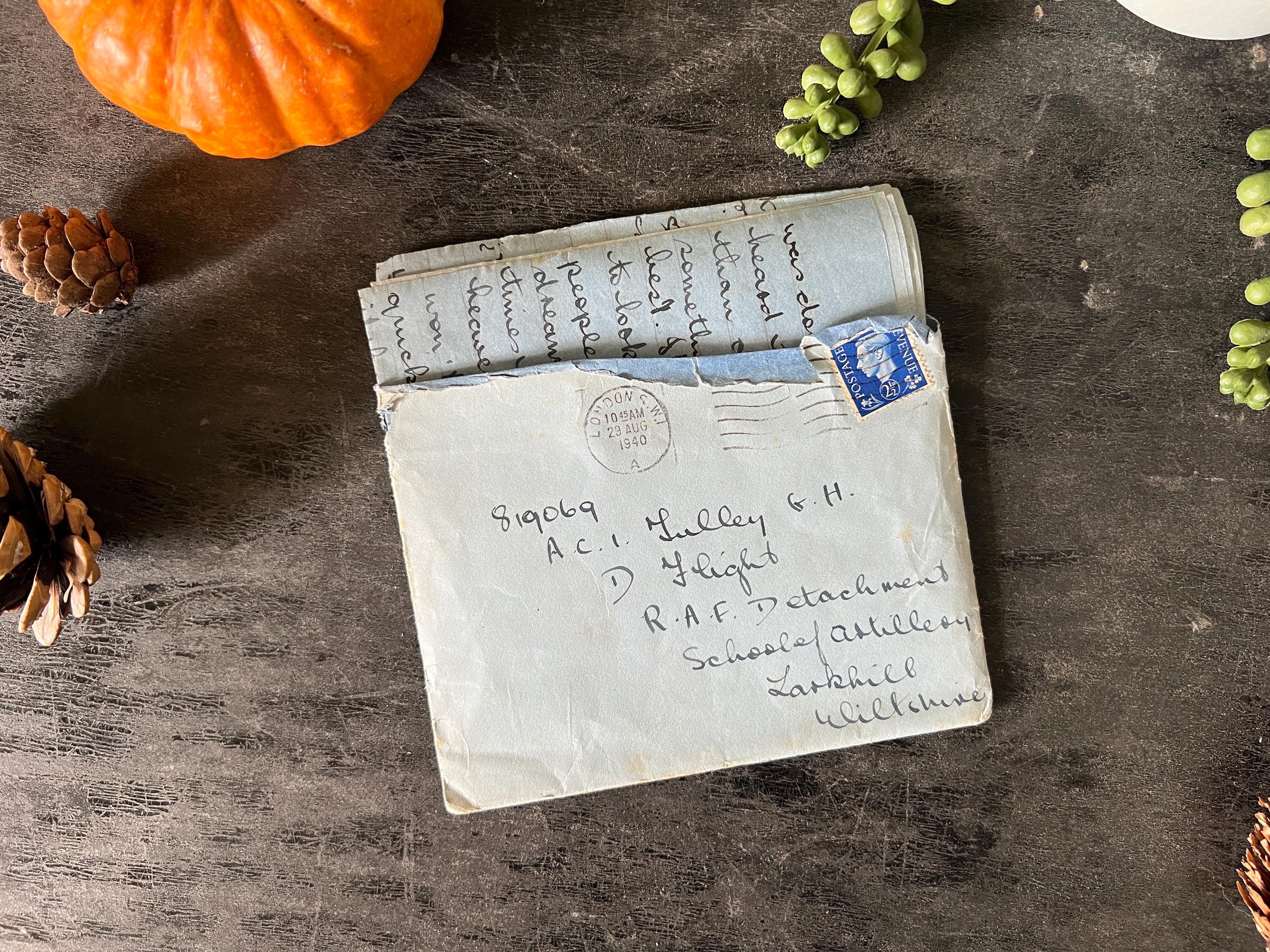 1940s WW2 Vintage Handwritten Letter 1940: ‘my Own Darling’ Sweetheart ...
