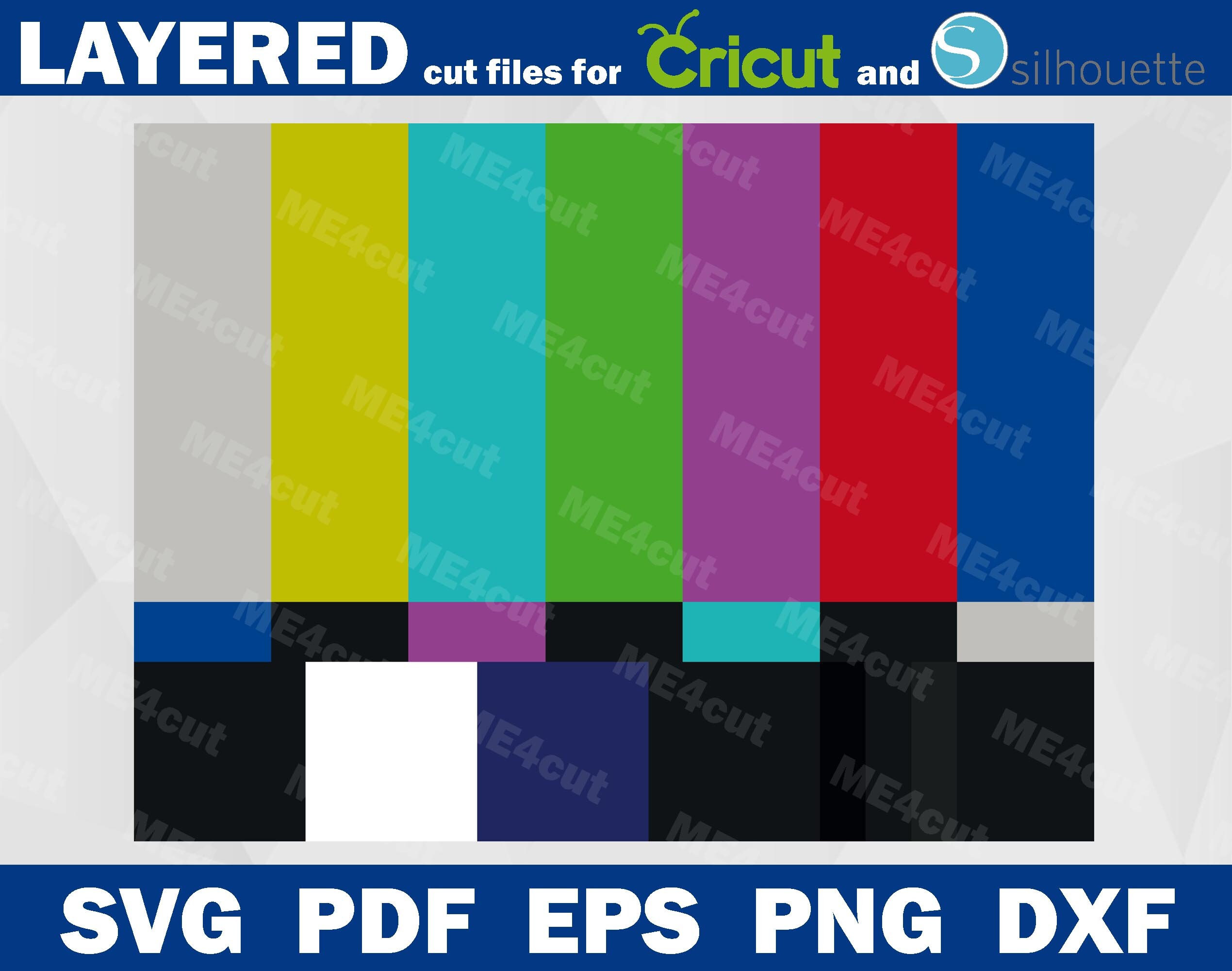 TV Test Chart SVG Test Chart Svg TV Cut File for Cricut and - Etsy ...