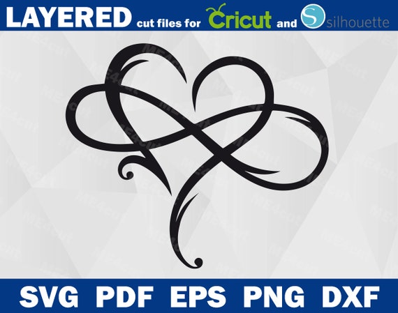 Pdf Png Eps Dxf Vinyl Decal Pin Sticker Line Art Heart Svg Silhouette ...