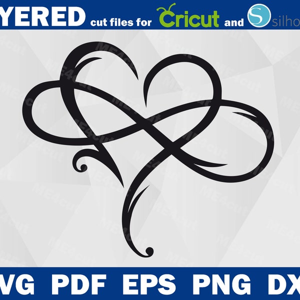 Infinity Heart Svg - Etsy