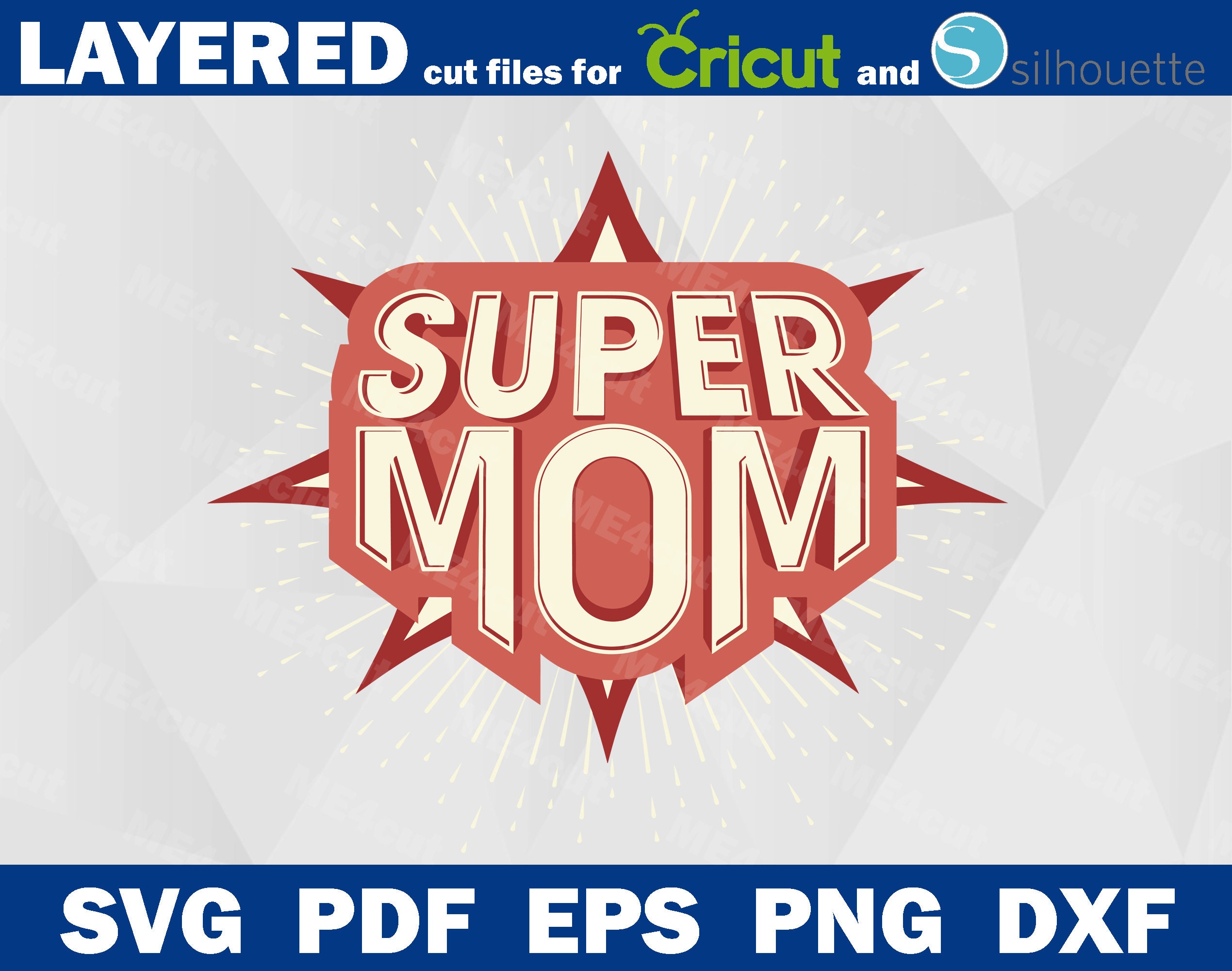Supermom SVG Superhero Mom svg Super Mama SVG Mothers Day | Etsy