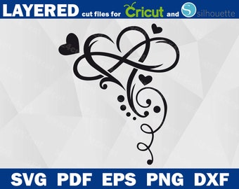 Infinity Heart Svg | Etsy