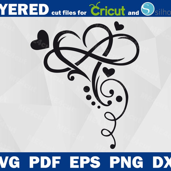 Infinity Heart Svg - Etsy