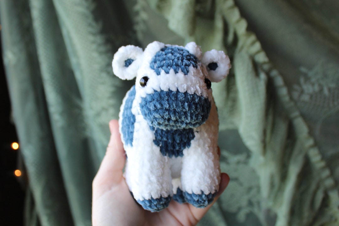 Dark Blue Cow Friend - Etsy