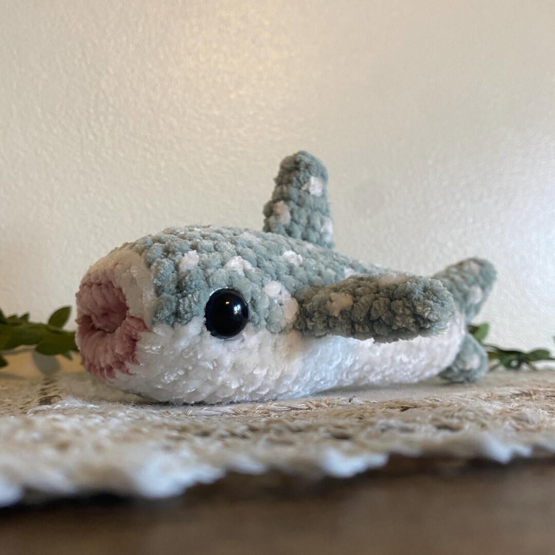 Little Seafoam Whale Shark Friend - Etsy