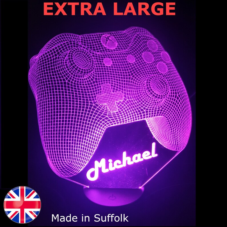 Xbox Gaming Personalised Night Light LED Colour Changing Lamp | Etsy