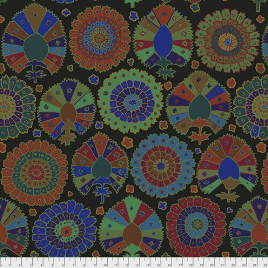 Kaffe Fassett Fabric Turkish Delight Black by Freespirit Quilting ...