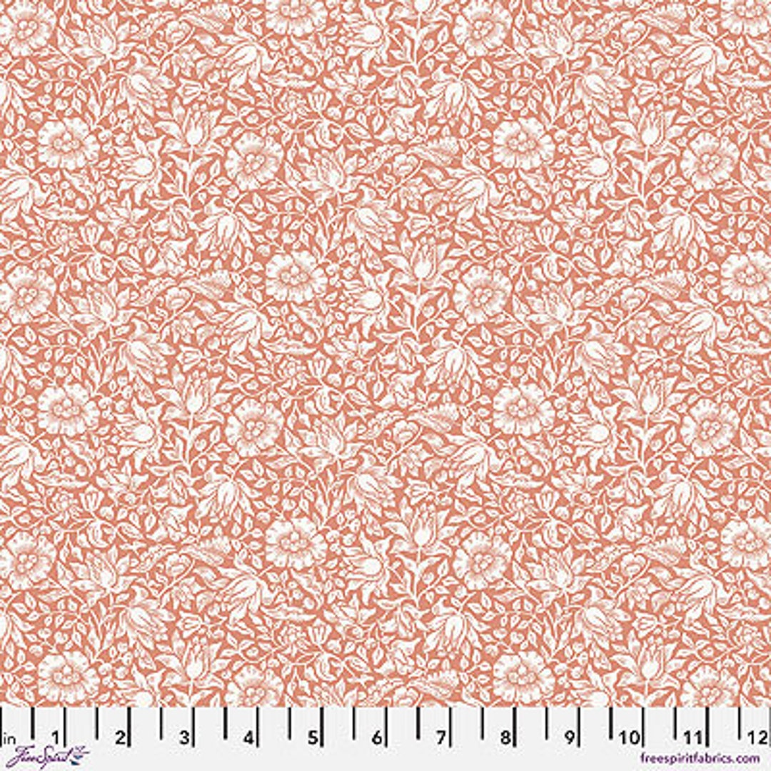 William Morris Fabric, Mallow Coral, Wandle Collection, Freespirit - Etsy