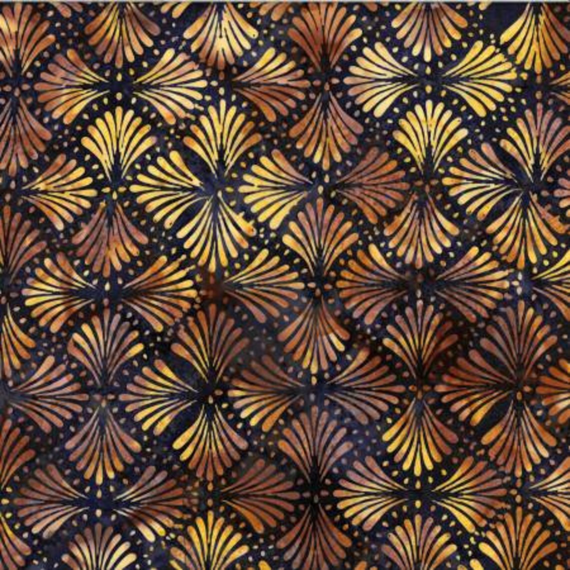 Galaxy Hoffman Bali Batiks Fabric Art Deco Print in Black and - Etsy