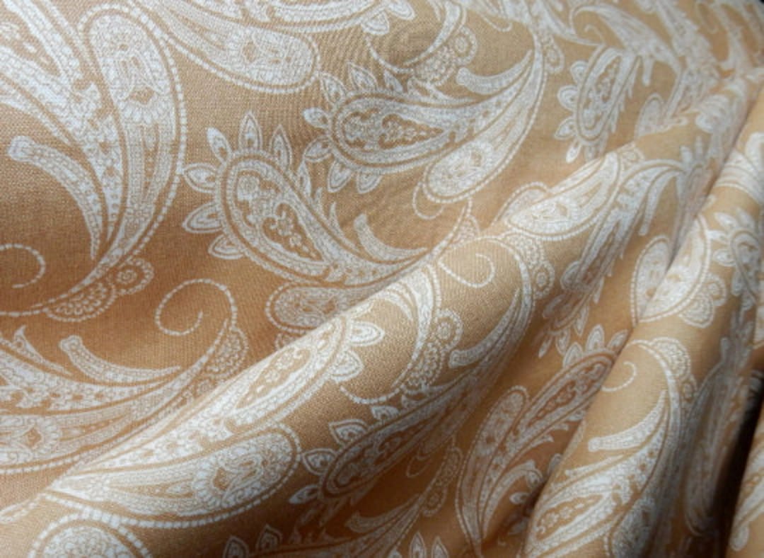 Bandana Fabric, Tan Paisley Americana Ranch Hands by Whistler Studios ...