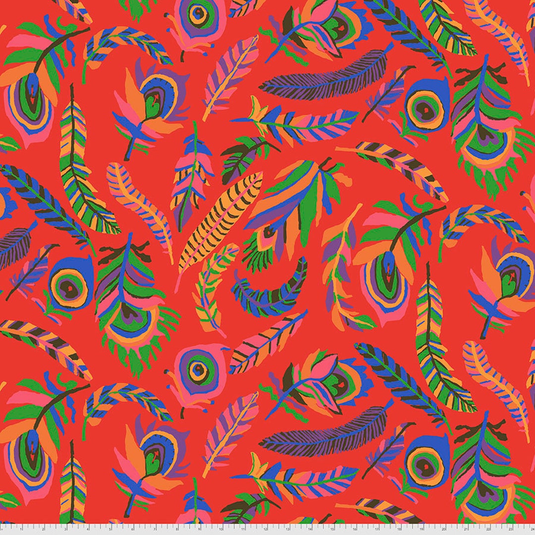 Tickle My Fancy Red Fabric by Brandon Mably for Kaffe Fasset Collective ...