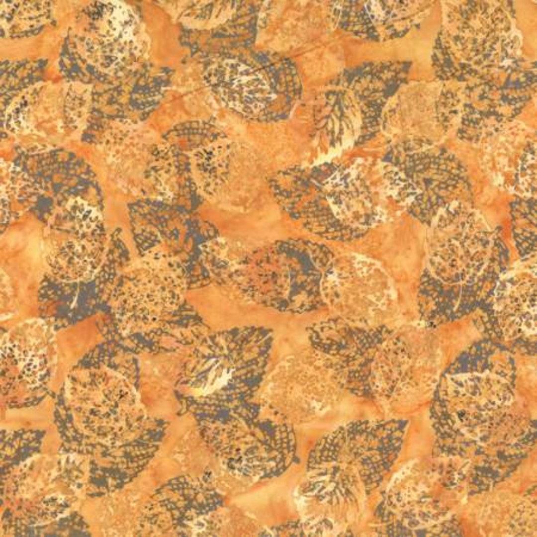 Sahara Bali Batik by Hoffman Fabrics Leaves Print Sand Color - Etsy