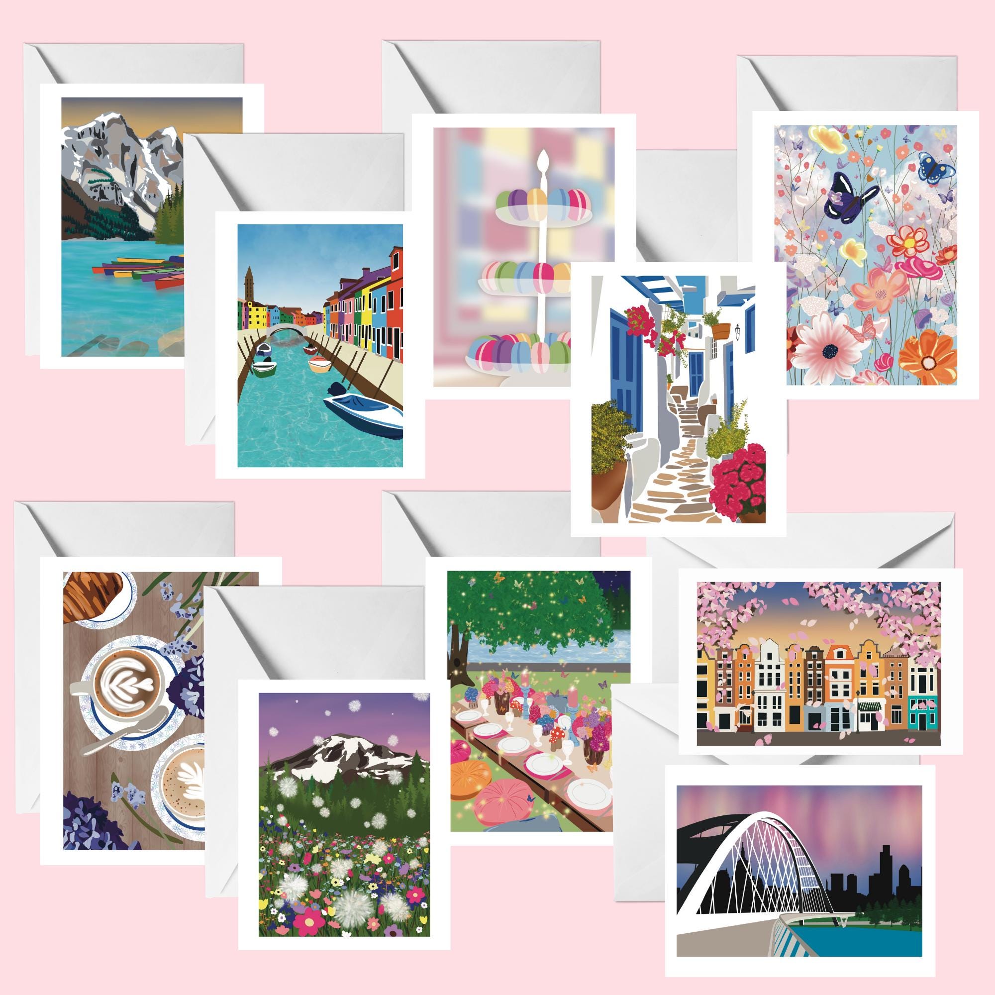 Illustration Greeting Cards| Digital Art| Cards| - Etsy