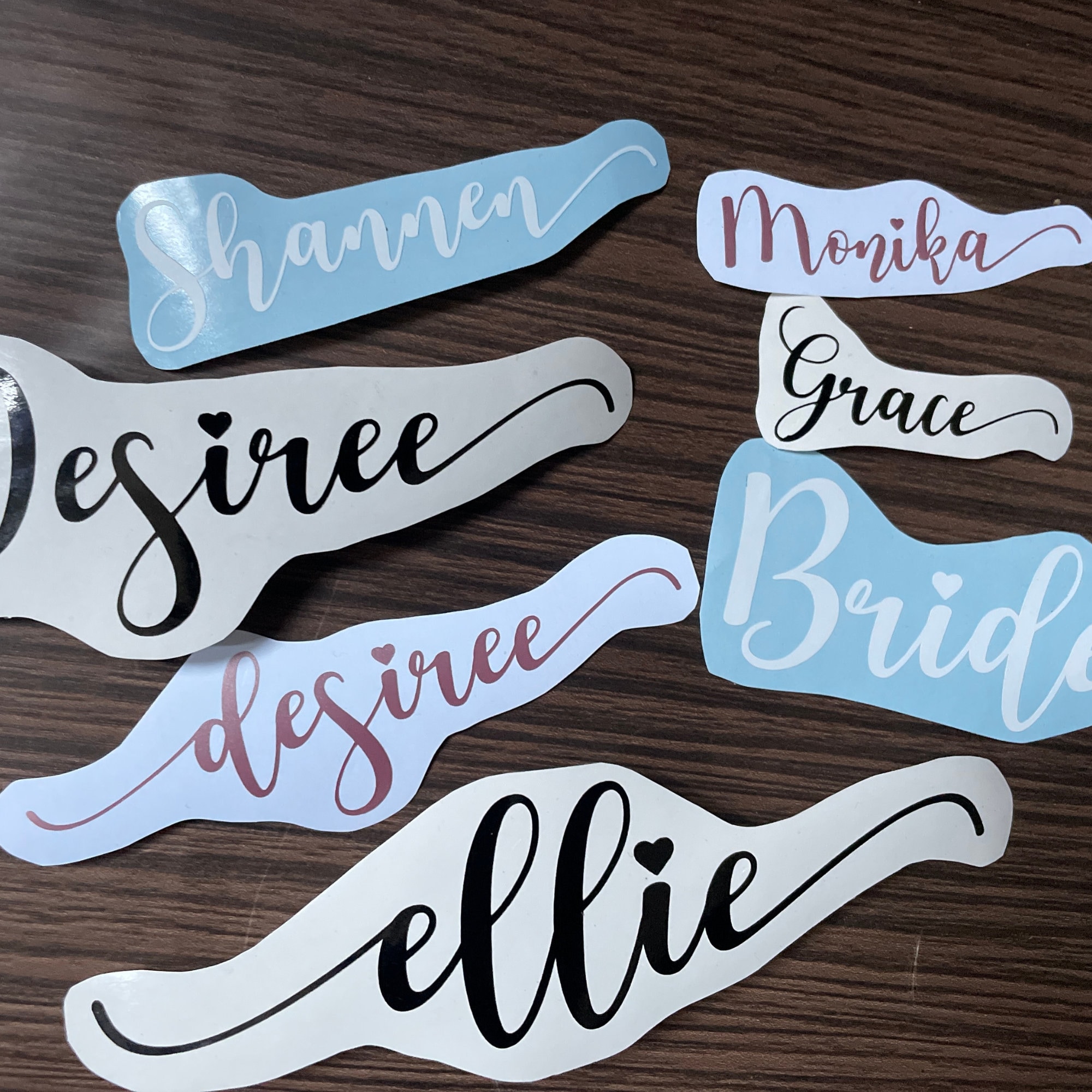 Name Permanent Vinyl Sticker| Custom Name Vinyl Decal | Name Decal ...