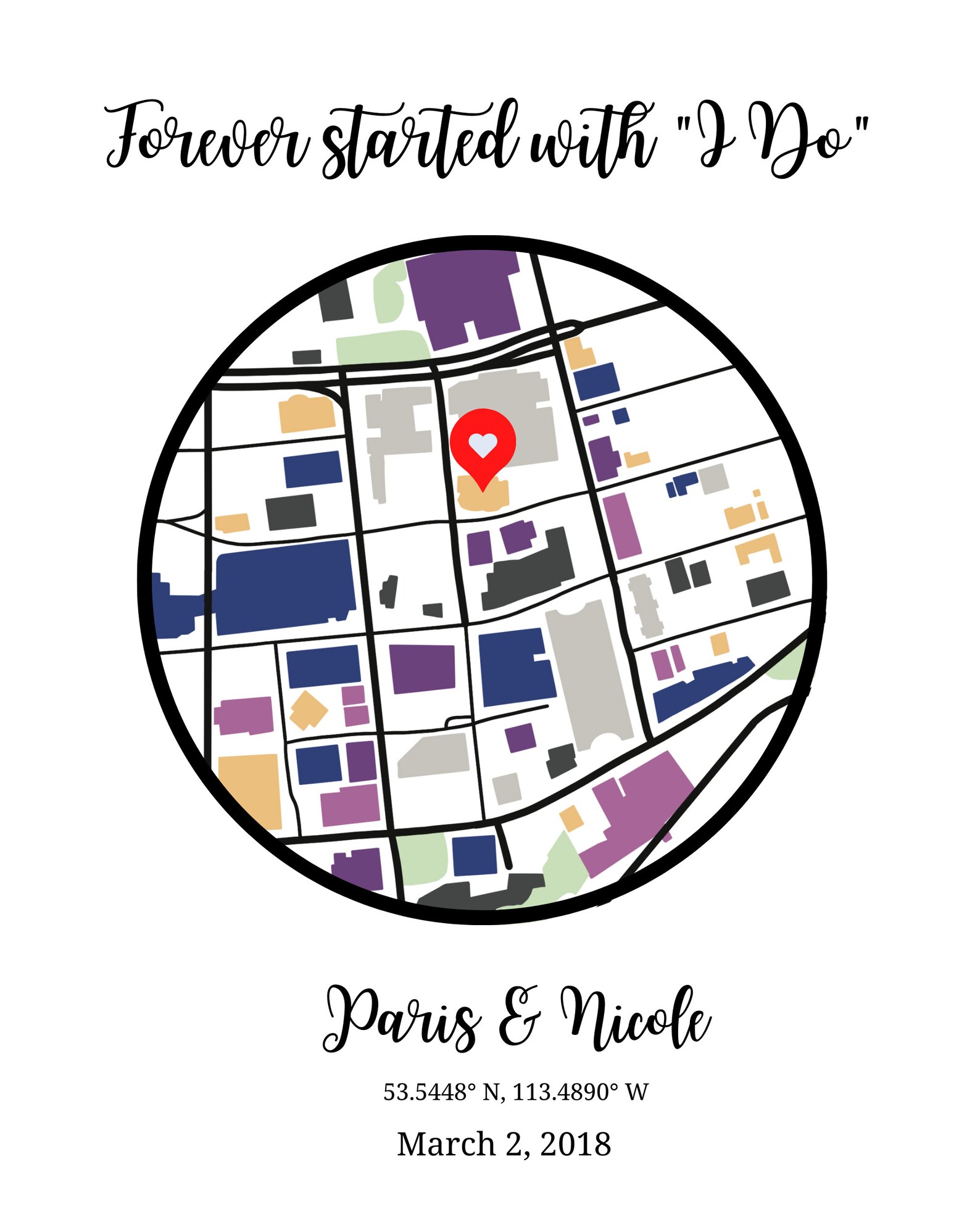 Milestone Map Custom How We Met Map Relationship Map | Etsy