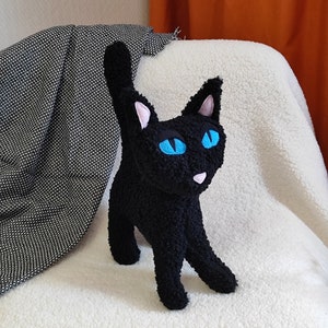 Black Cat Plush Doll, Plush Toy Cat, Wuss Puss Plush, Coraline's Cat ...