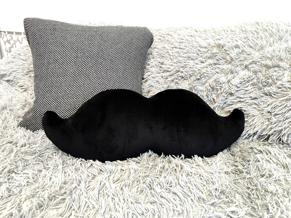 Black Mustache Pillows, Plush Moustache Cushion, Gifts for Father's Day ...