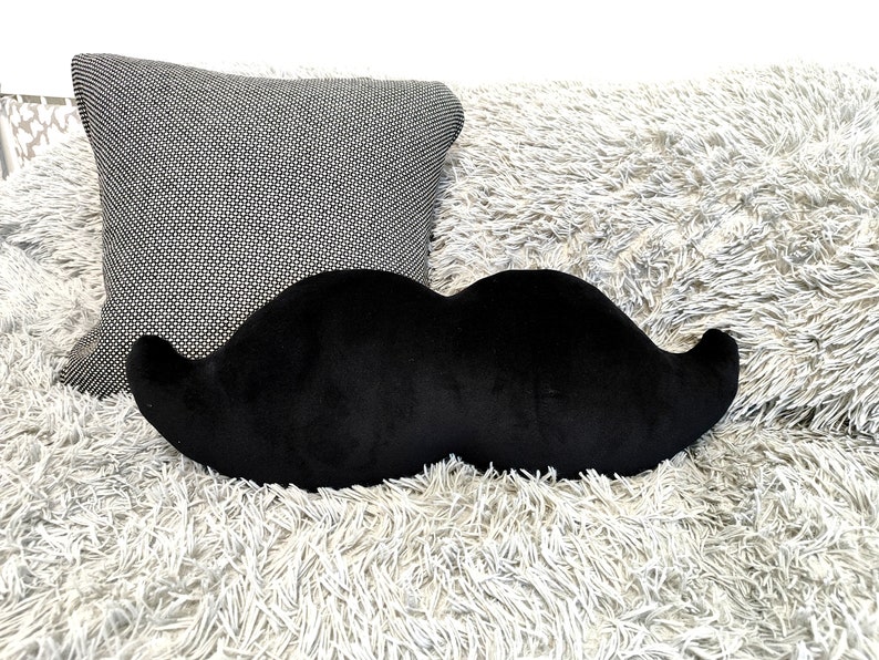 Black Mustache Pillows, Plush Moustache Cushion, Gifts for Father's Day ...