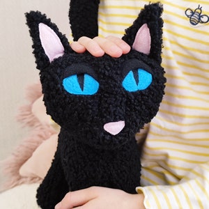 Black Cat Plush Doll, Plush Toy Cat, Wuss Puss Plush, Coraline's Cat ...