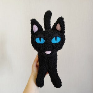 Black Cat Plush Doll, Plush Toy Cat, Wuss Puss Plush, Coraline's Cat ...