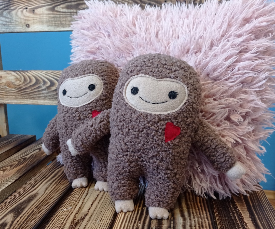 Bigfoot Plush Stuffed Toy, Big Foot Toy, Kawaii Monster Stuffed Animal ...