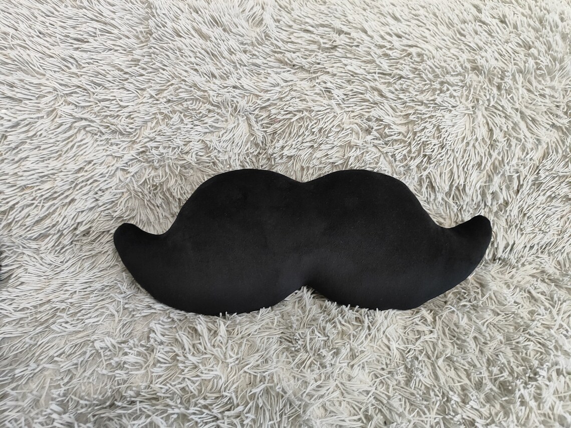Black Mustache Pillows, Plush Moustache Cushion, Gifts for Father's Day ...
