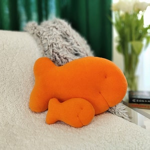 Goldfish Cracker Pillow Orange , Cheese Gold Fish Cracker Plush,food ...