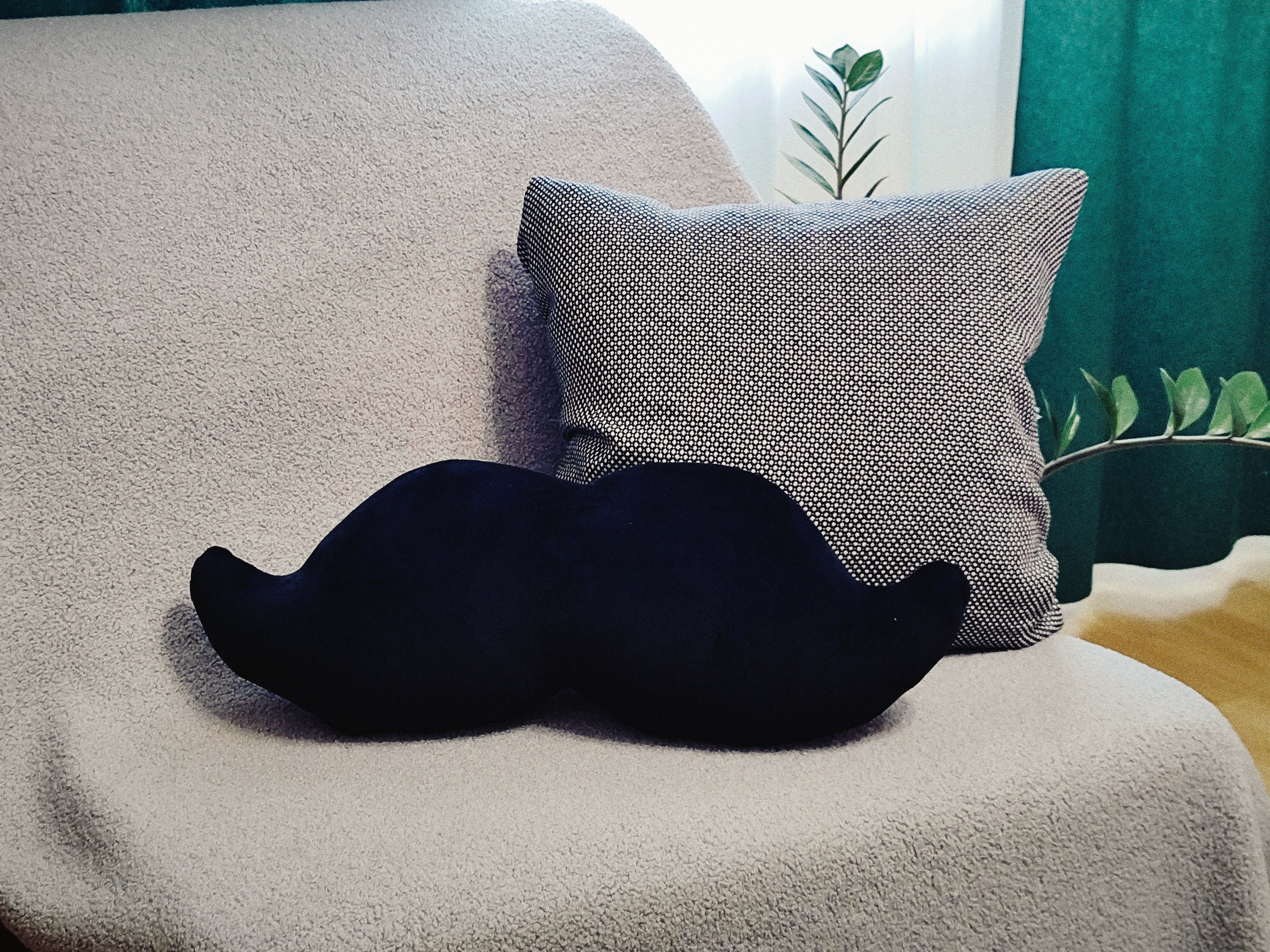 Black Mustache Pillows, Plush Moustache Cushion, Gifts for Father's Day ...