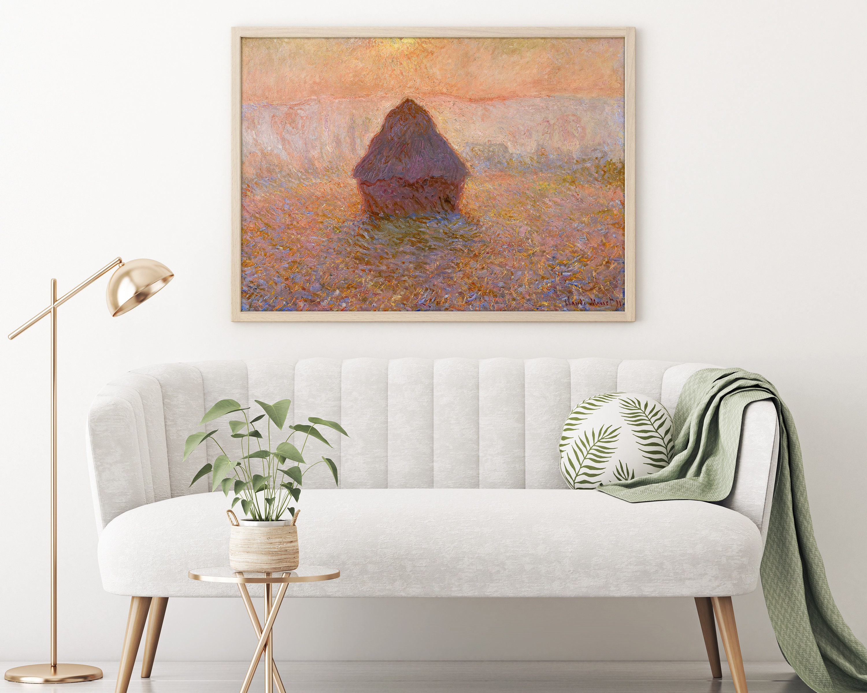 Wheatstack Sun In The Mist