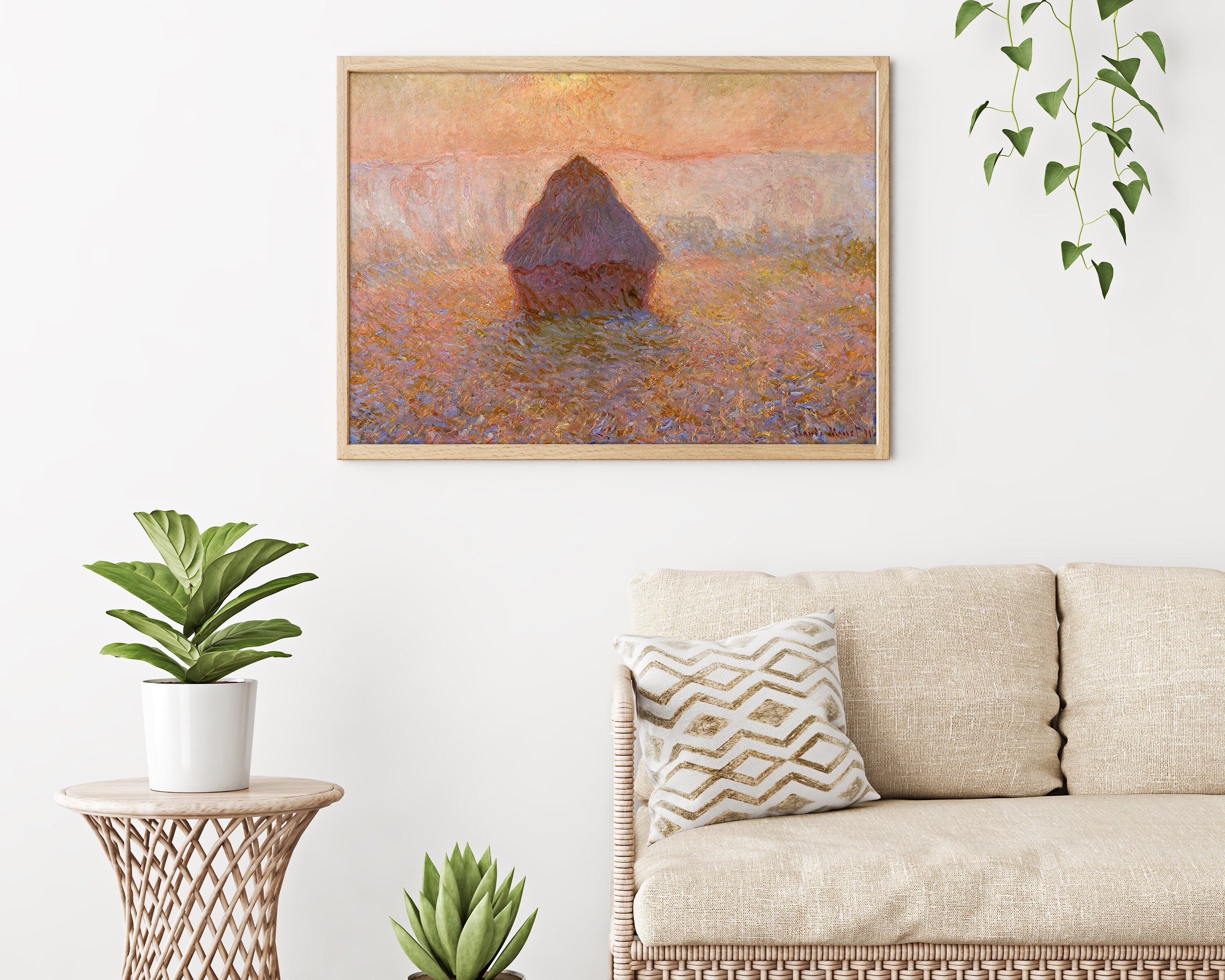 Wheatstack Sun In The Mist