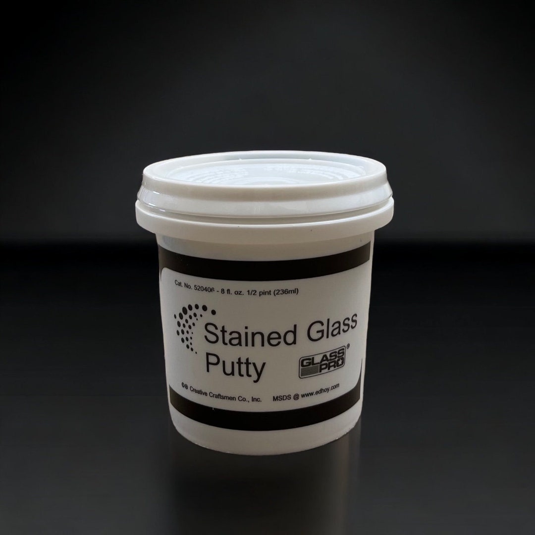 Glass Pro Stained Glass Black Putty 1/2 Pint 1 LB - Etsy